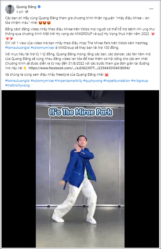 Trào lưu nhảy Mirae gây bão, giới trẻ hăng say lan tỏa các giá trị cao đẹp